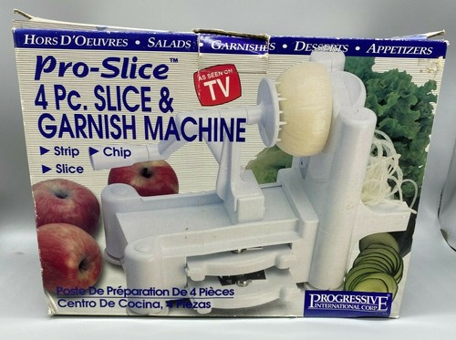 Pro-Slice 4 Piece Slice and Garnish Machine As Seen on TV Strip Chip ...