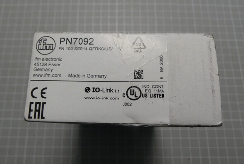 1 x IFM Drucksensor PN7092 PN-100-SER14-QFRKG/US/ /V | eBay.de