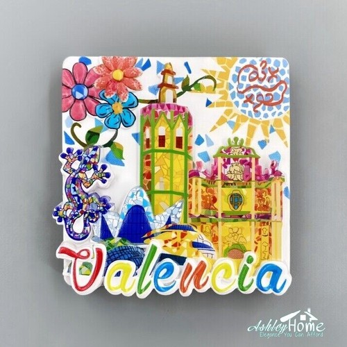 Valencia Spain Tourism Tourist Souvenir 3D Resin Refrigerator Fridge ...