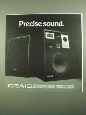 1976 Craig Series 5000 Speakers Ad - Precise Sound | eBay