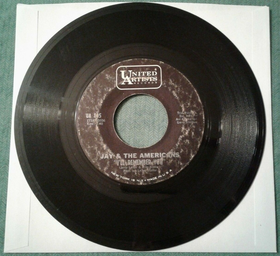 Jay & The Americans "Let's Lock The Door (& Throw Away The Key)" 7" 45 ...