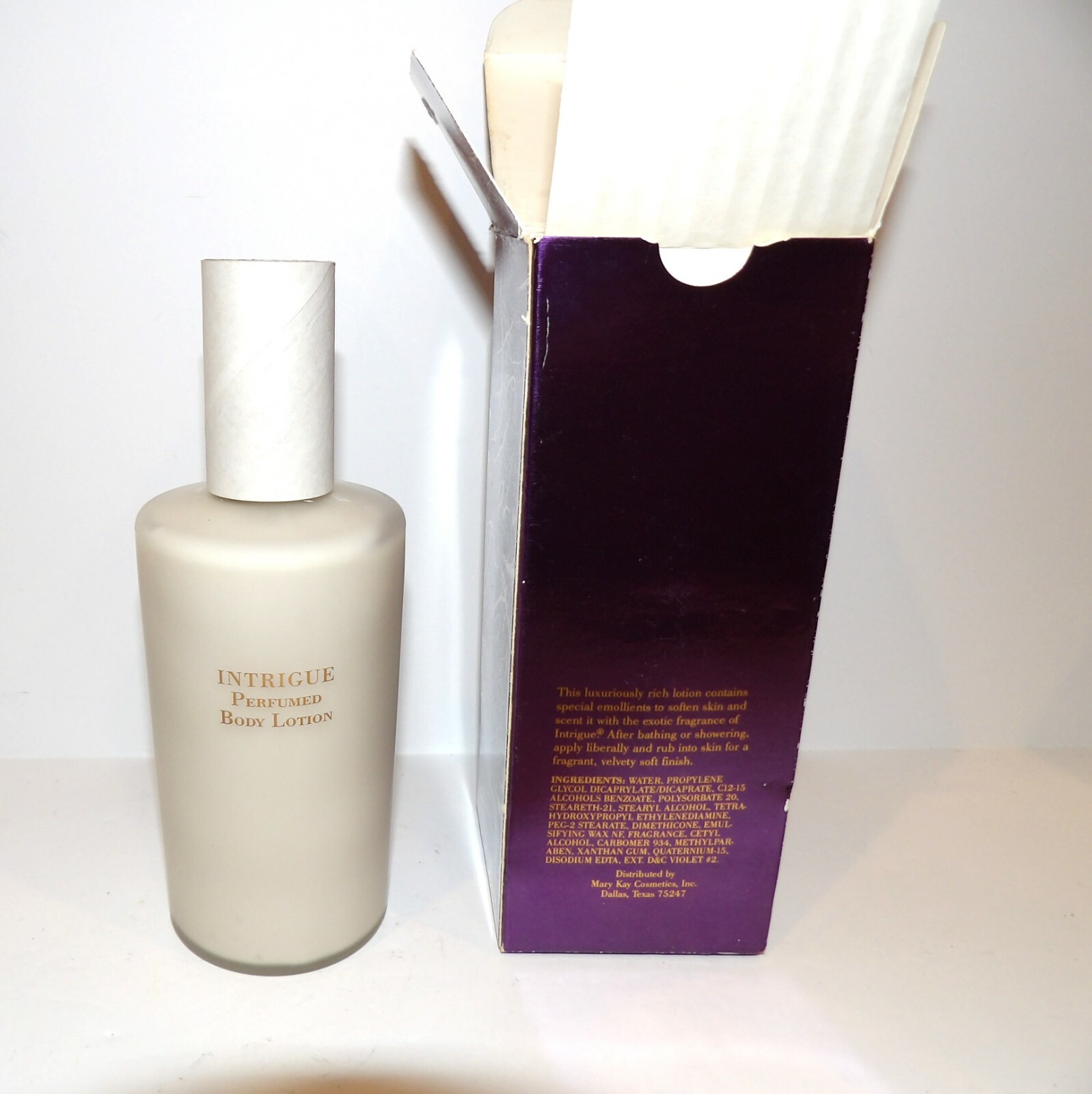 WONDERFUL RARE RETIRED 7.9 0Z MARY KAY INTRIGUE PERFUMED BODY LOTION IN ...
