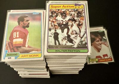 1981 Topps Football Cards 251-500 (EX-NM) - You Pick - Complete Your ...
