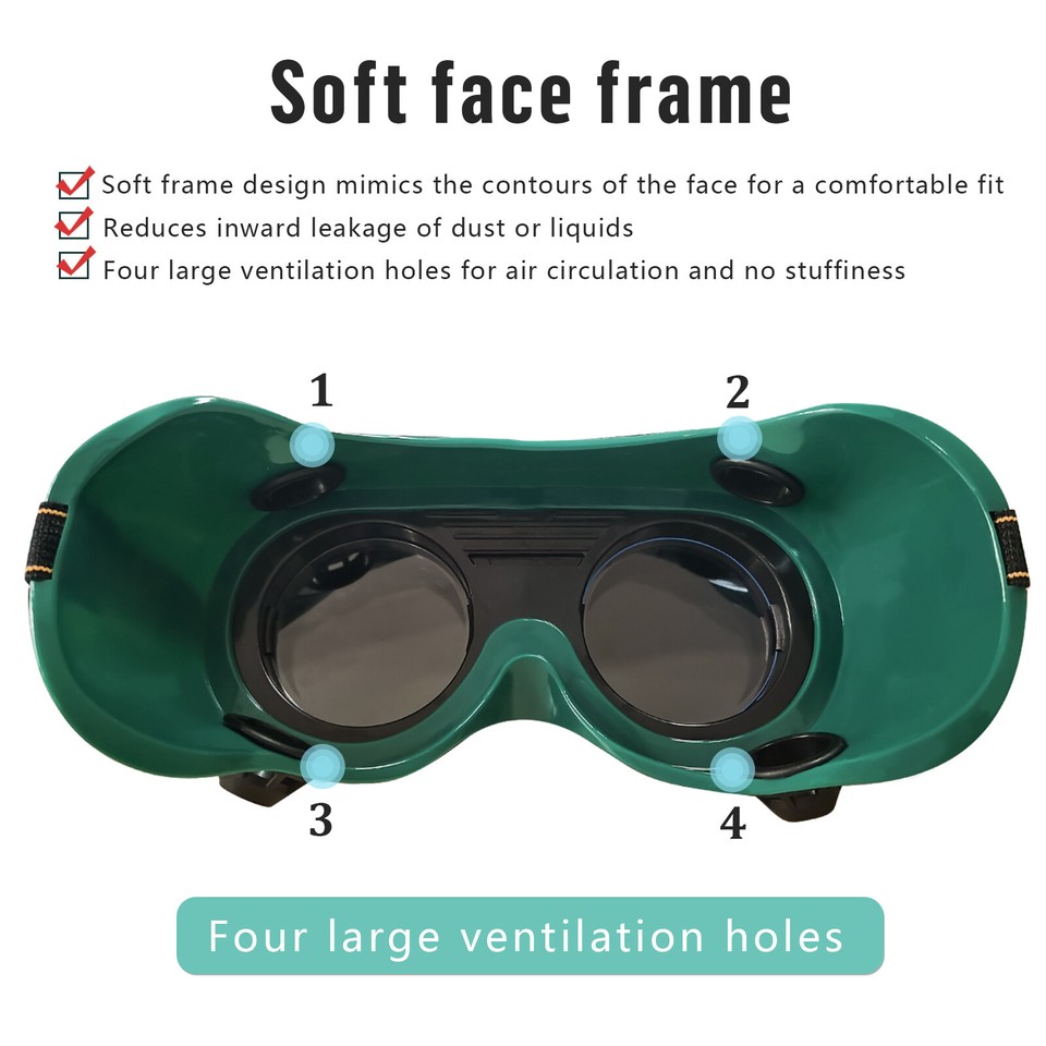 Anti-Glare Cutting Welding Googles Arc MIG Torch Eye Protective Gear ...