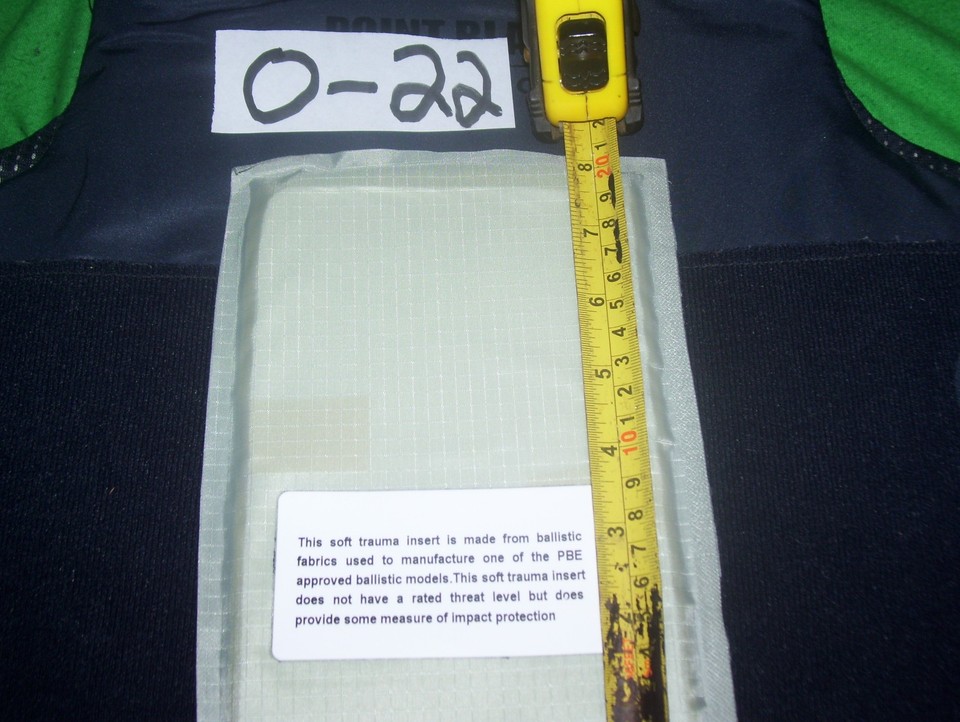 PACA Body Armor Bullet Proof Vest Level II XL-48L1-NOS VG 2018+5X8-FREE ...