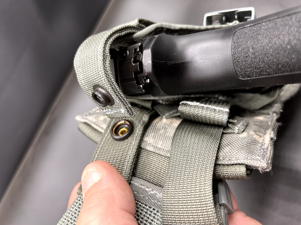 Springfield XDM 10mm w/ X300 🇺🇸 USA Holster Canvas Leg Drop Camo Molle ...