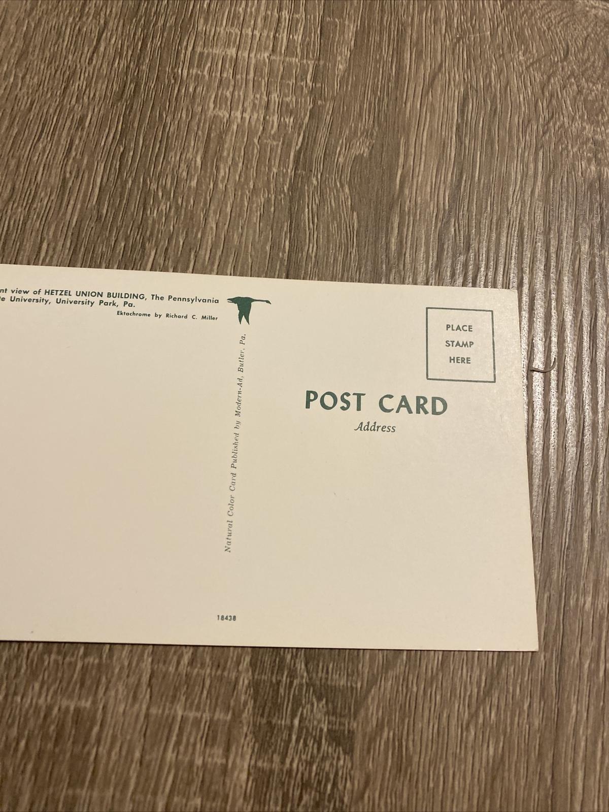 University Park Pennsylvania 1960s Postcard Hetzel Union Building Penn ...