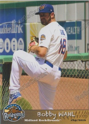 2016 Midland RockHounds Bobby Wahl RC Rookie Oakland Athletics | eBay