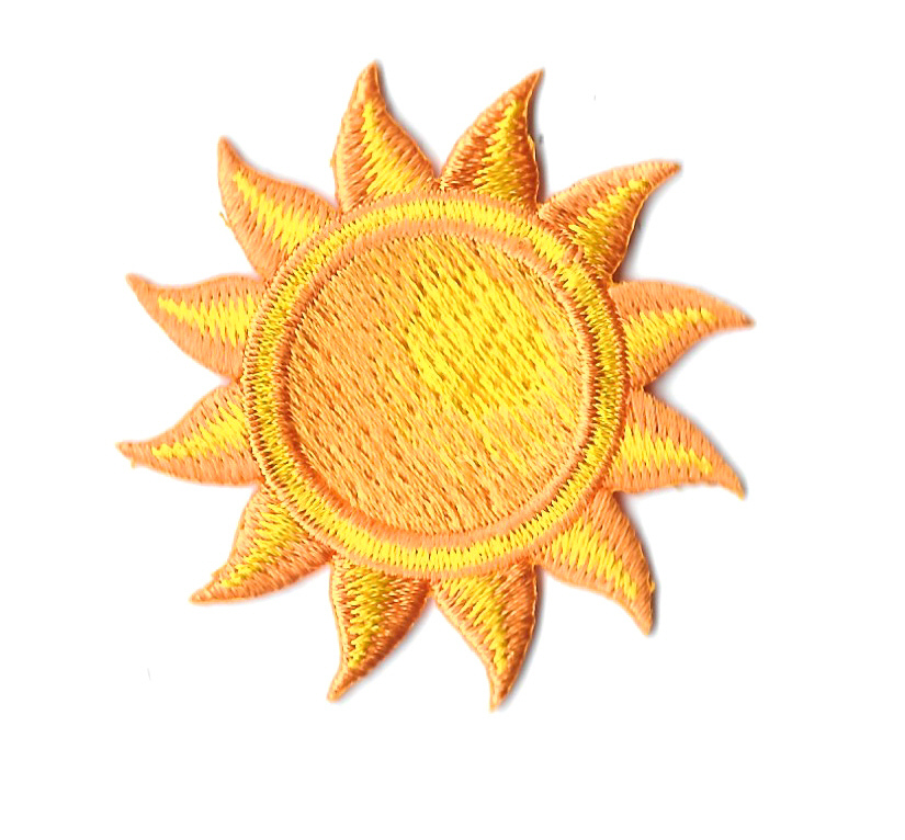 Sun - Hot -Summer - Beach - Tropical - Embroidered Iorn On Applique ...