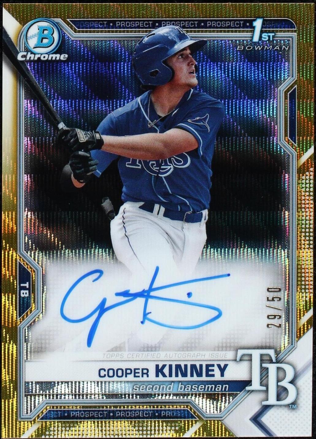 2021 Bowman Draft - Chrome Draft Pick Autographs Cooper Kinney #CDA-CK ...