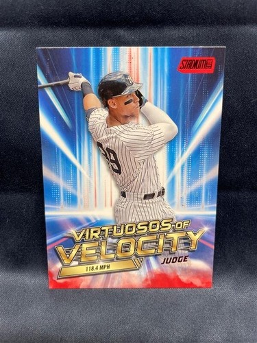 2023 Topps Stadium Club Virtuosos of Velocity Red Parallel Aaron Judge ...
