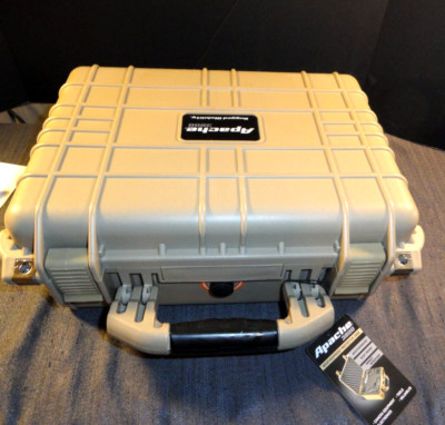 APACHE 3800 WEATHERPROOF PROTECTIVE HARD CASE CAMERA LENS WEAPON TAN ...