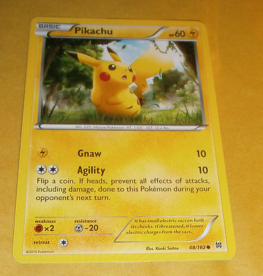 POKEMON TCG CARD - XY BREAK THROUGH - PIKACHU 48/162 NM | eBay
