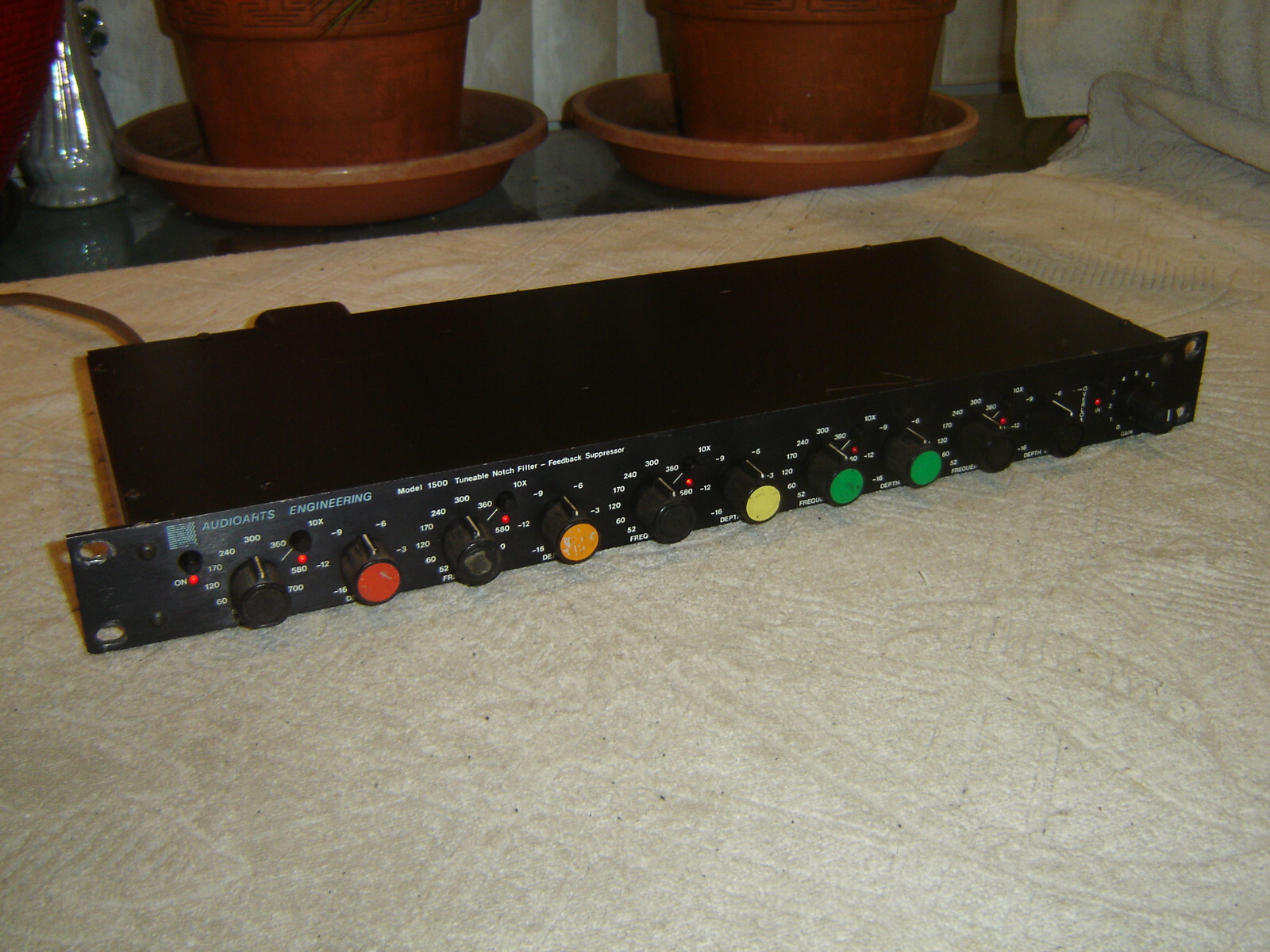 Audioarts 1500 Parametric 5 Band Tunable Notch Filter Equalizer Eq ...