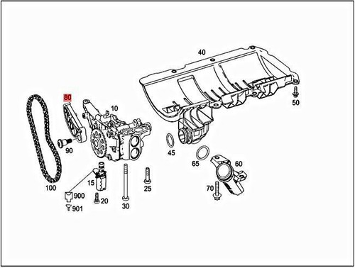 Genuine MERCEDES Chain tensioning lever 2721810259 | eBay