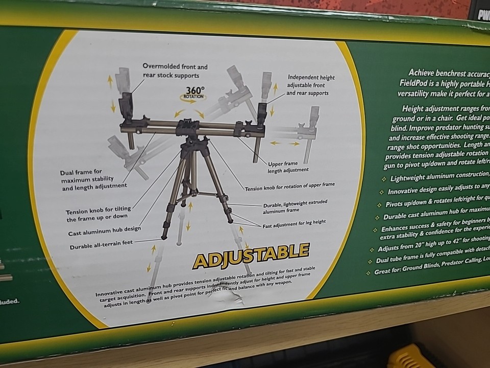 Caldwell Deadshot Fieldpod Tripod Shooting Rest | eBay