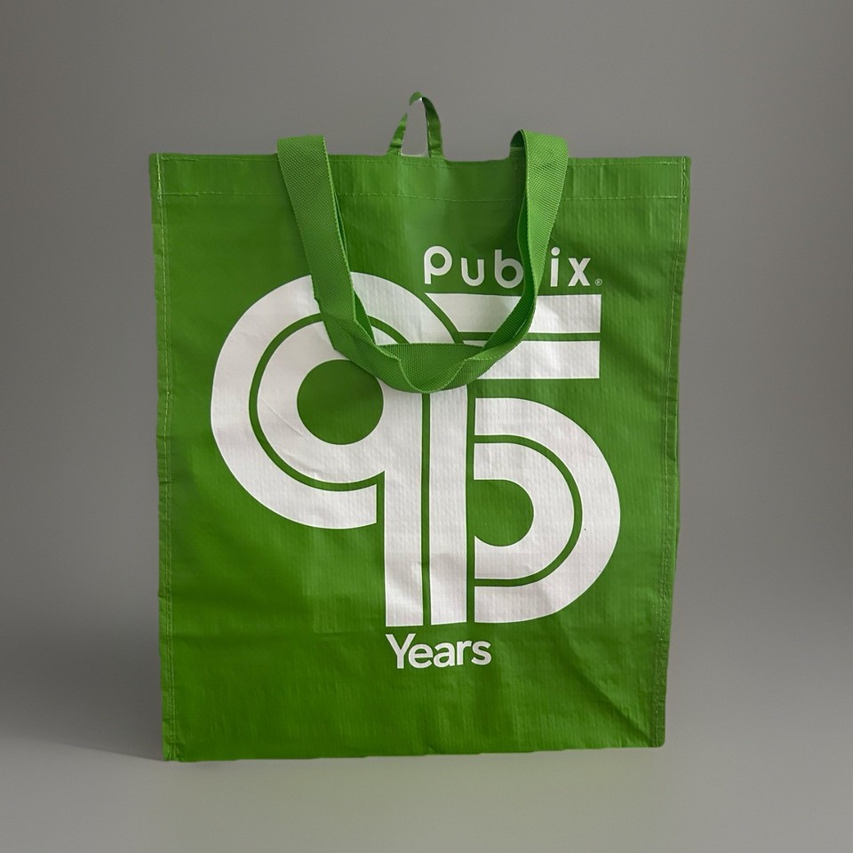 New PUBLIX SUPER MARKET 95 Anniversary Years Reusable Shopping Grocery ...