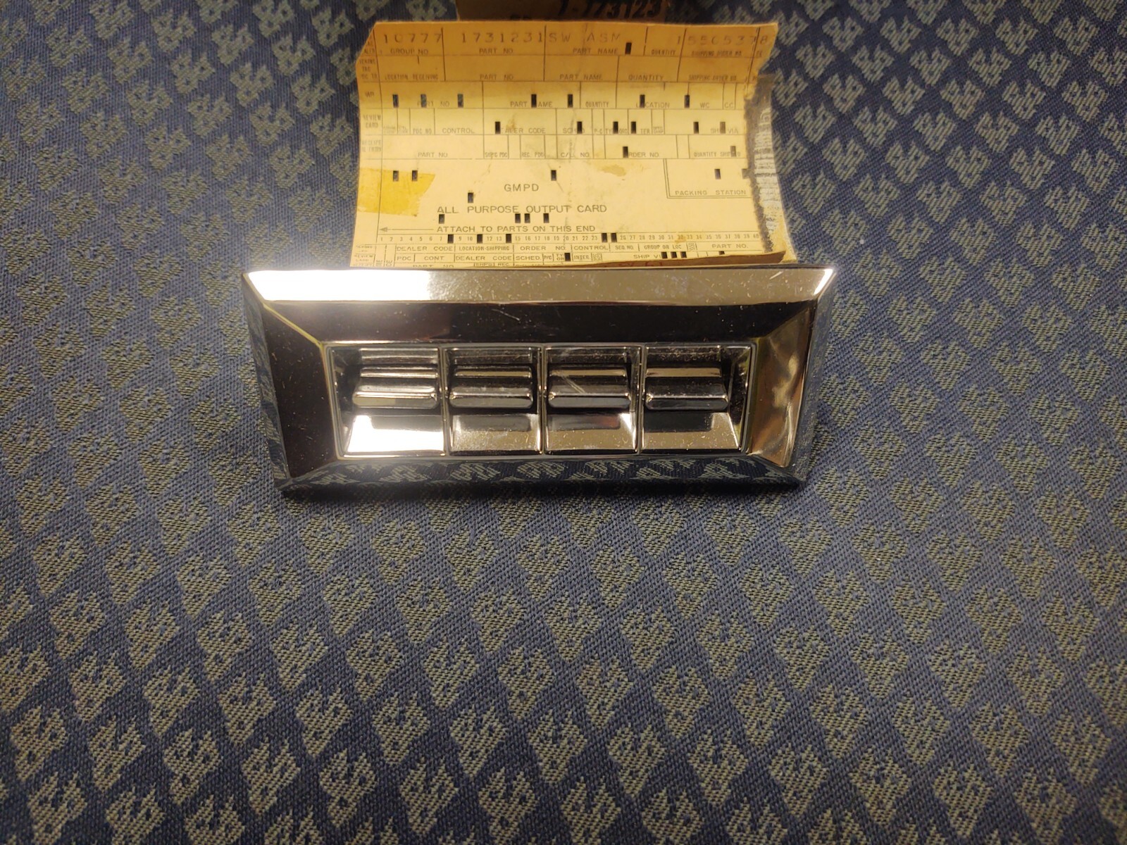GM Power Window Switch Chevrolet Buick Pontiac NOS GTO Chevelle 442 GS ...