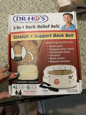 DR-HO'S Beige Adjustable Stretch Compression 2 In 1 Back Pain Relief ...