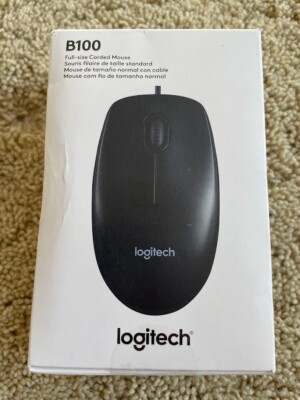 New/Sealed. Logitech Basic Full Size USB Cord Wired Mouse For PC ...