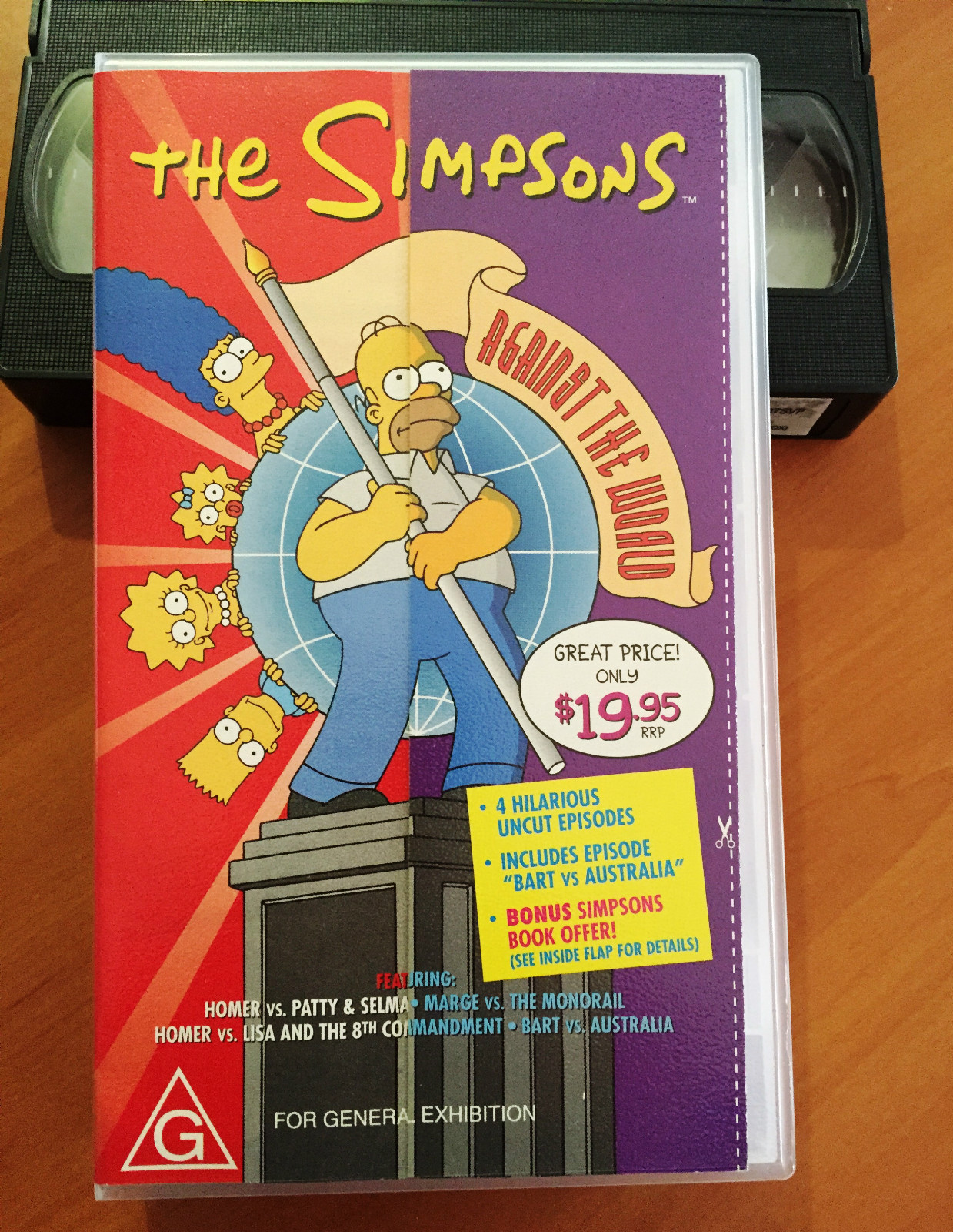 THE SIMPSONS - AGAINST THE WORLD - VHS | eBay