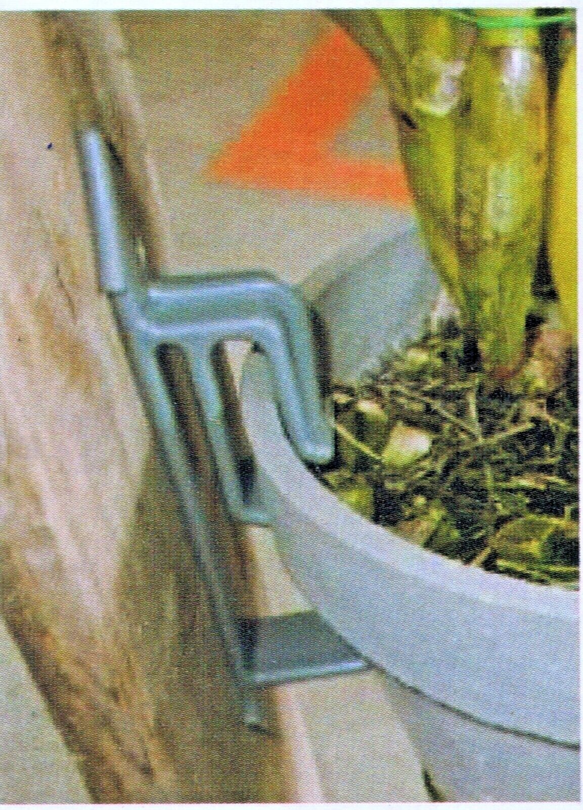 6 FLOWER POT PLANTER HOOKS & Hangers Plant Basket Holders Latch KIT | eBay