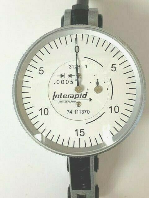Interapid 1-1/2" Dial Test Horizontal Indicator #312b-1 - 060" range ...