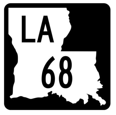 Louisiana State Highway 68 Sticker Decal R5789 Highway Route Sign | eBay
