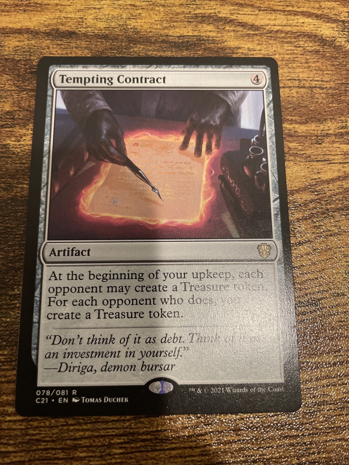 MTG Tempting Contract Commander 2021 078/081 Regular Rare for sale ...
