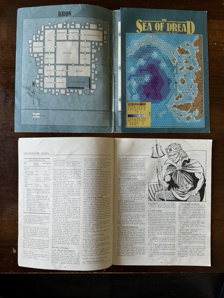 Dungeons & Dragons Module X7 The War Rafts Of Kron #9079 TSR 1984 | eBay