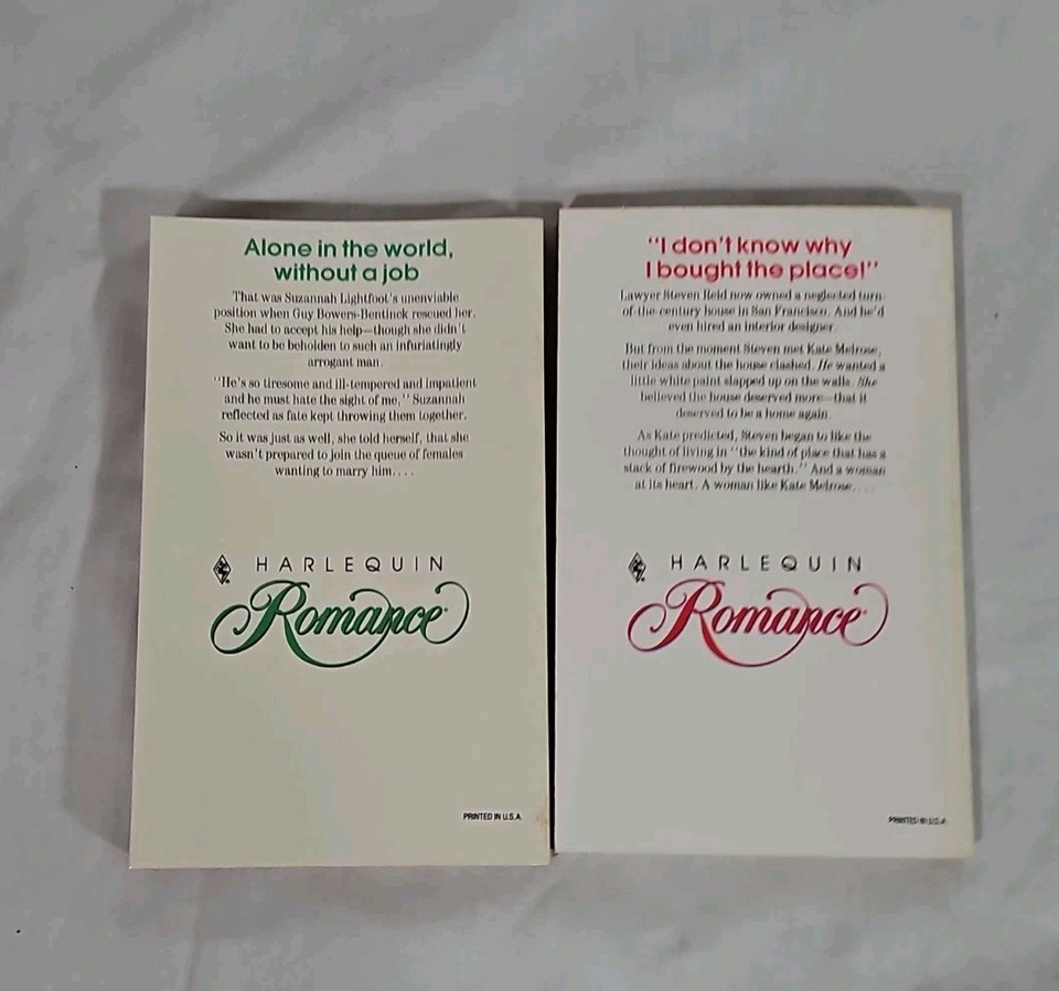 Harlequin Romance Books Lot 8 Paperbacks Vintage 1990s Beach Vacation ...