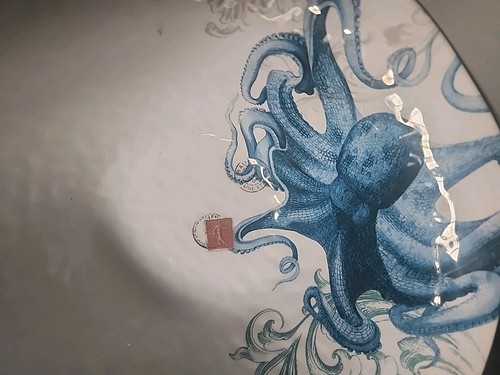 Michel Design Works Melamine Large 14" Blue Octopus Bowl | eBay