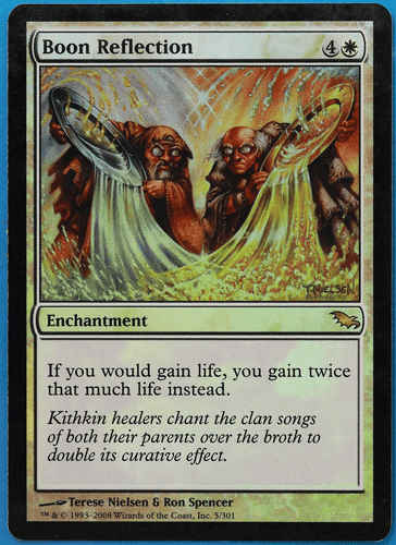 Boon Reflection FOIL Shadowmoor PLD White Rare MAGIC CARD (ID# 497961 ...