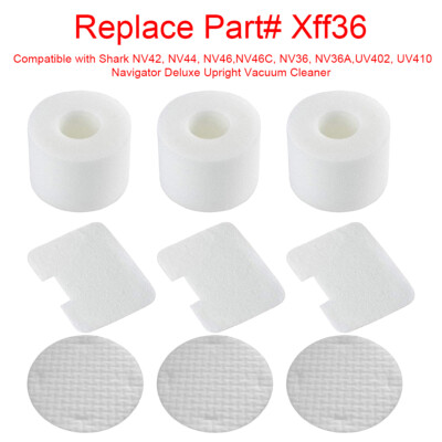 1/3 Filter Kit for Shark Navigator NV36 NV42 NV44 NV46 UV410 Deluxe ...