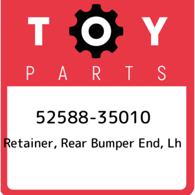 52588-35010 Toyota Retainer, rear bumper end, lh 5258835010, New ...