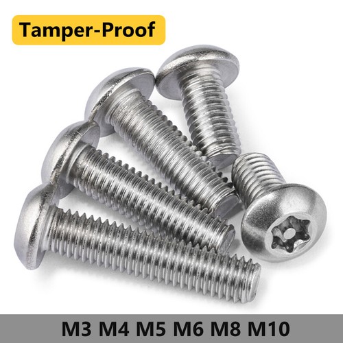 M3-M10 Tamper-Proof Torx Pan Head Screws Button Machine Bolts A2 ...