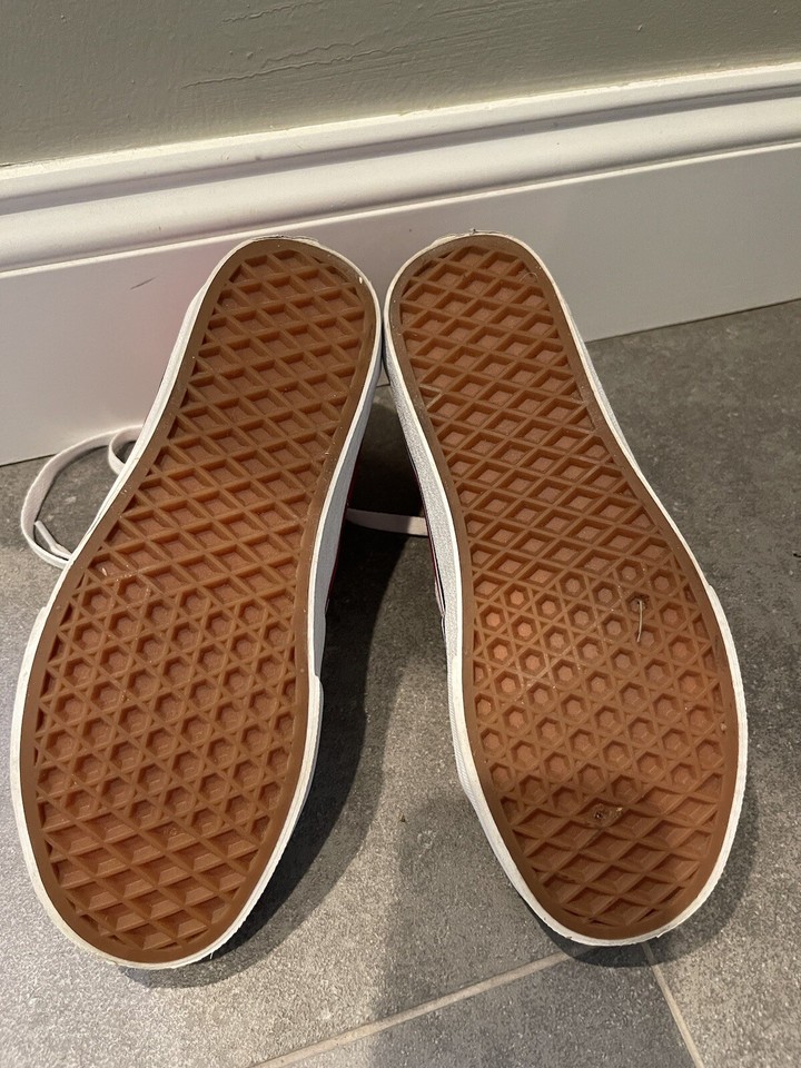 Vans Unisex Sk8 Hi Dark Raspberry Pink Mens 5 Women 6.5 old Skool Shoes ...