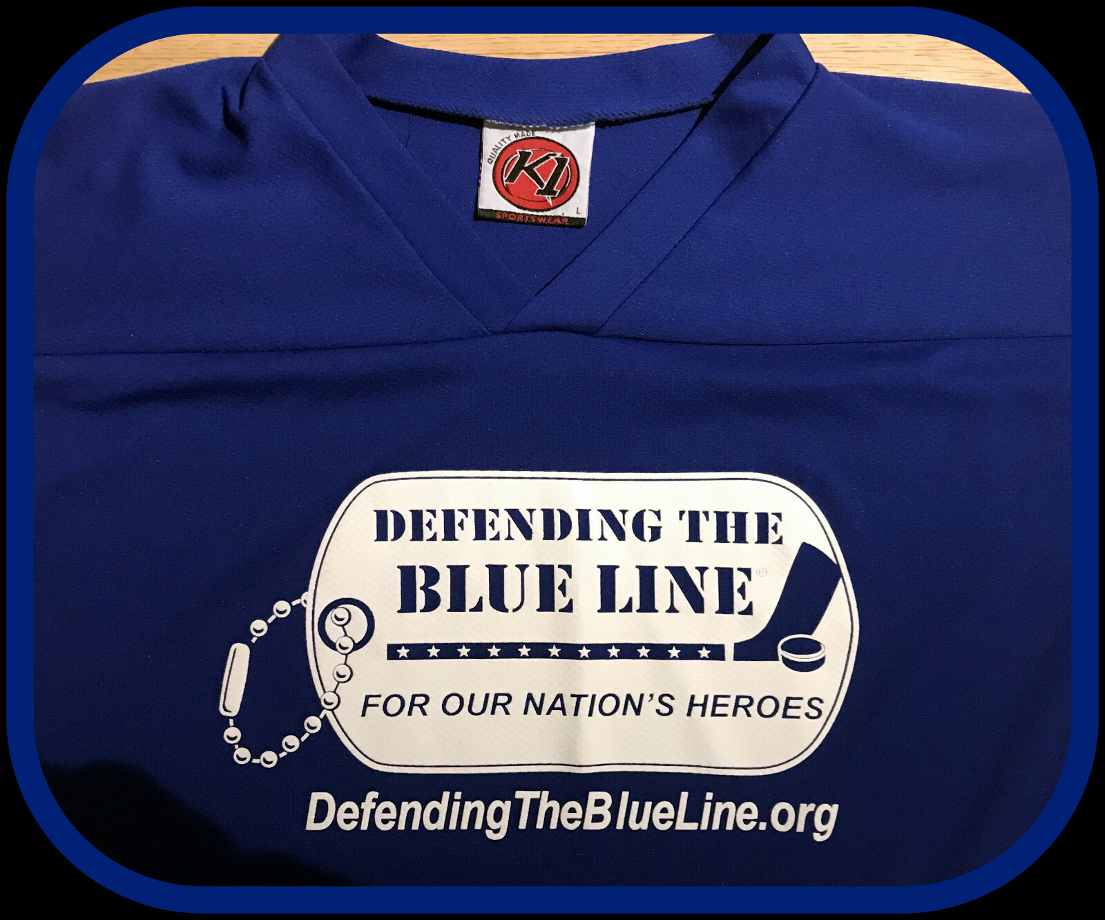 K-1 SPORTSWEAR DEFENDING THE BLUE LINE FOR OUR NATIONS HEROES JERSEY ...