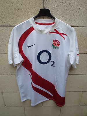 Maillot rugby ANGLETERRE NIKE O2 shirt 2008 2009 jersey collection M ...