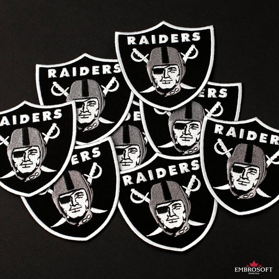 Oakland Raiders Patch, American Football Team Logo, Embroidered Sports ...