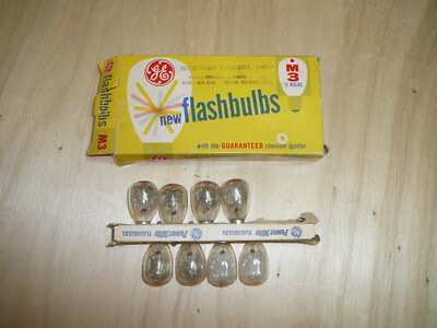 Vintage GE M3 8 Count Flash Bulbs Partial Box | eBay