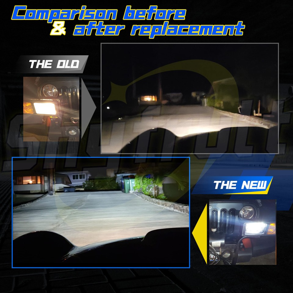 Brightest 4pcs 4x6" Led Headlights H4656 for Kenworth T400 T600A T800 ...