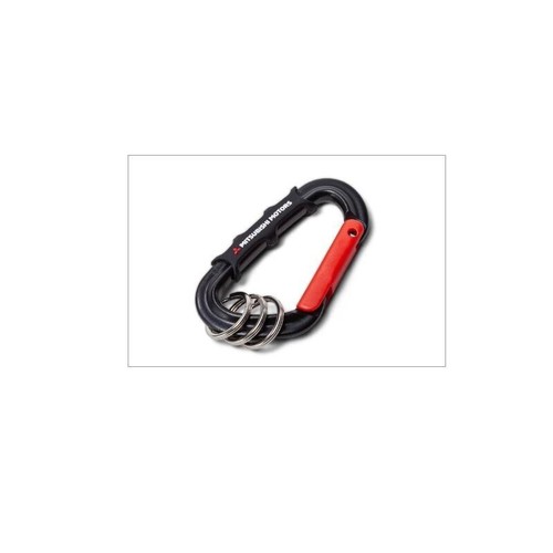 JDM OEM Mitsubishi EVO BLACK Key Chain Holder Ring Lancer Evolution GTO ...