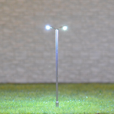 5 x HO OO gauge Model Train Lamps Railway Lamp posts Led Street Lights ...
