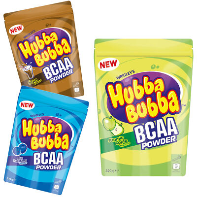 Wrigleys Hubba Bubba BCAA Powder, 320 g Beutel Aminso BCAA-Pulver ...