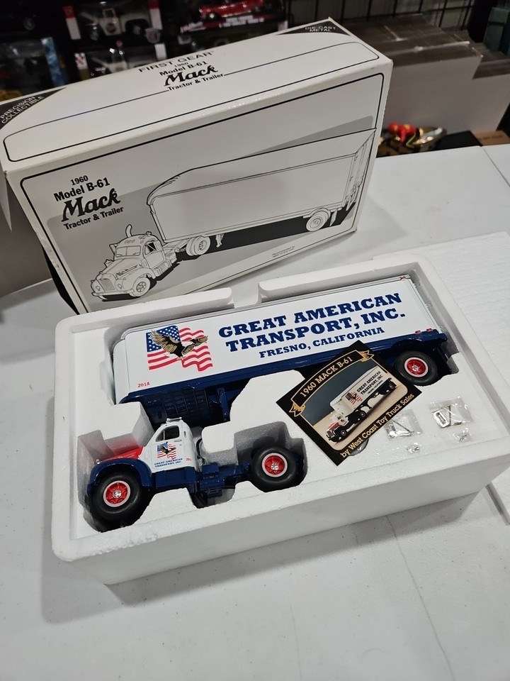 GREAT AMERICAN B MACK WHITE BOX 🇺🇸 SHIPPED 1960 Model B-61 TRACTOR ...