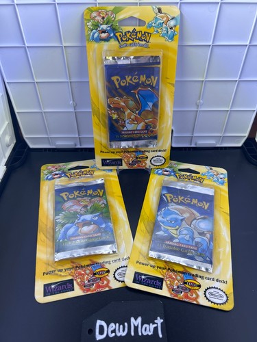 1999 Pokémon 1st Edition Base Set Complete Art Set OPENED BLISTER ...