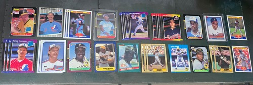 80s Baseball 33 rookie cards Bo Jackson Leaf Mcgwire Smoltz Randy Bonds ...