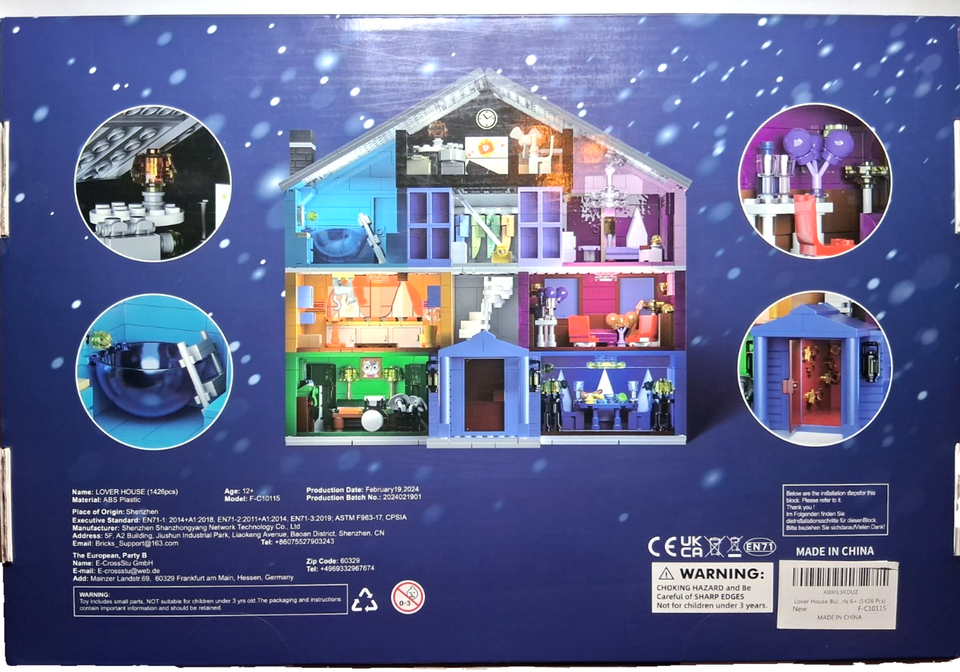 Lover House 1426 Pc Building Block Set w/ LED Lights – Taylor Swift ...
