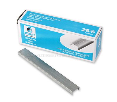5000 Count Standard Chisel Point Staples, 1/4" Length, For Office ...